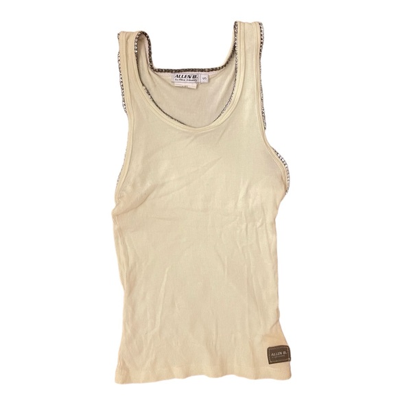 Allen B. By Allen Schwartz | Tops | Allen B Cream Colored Tank With Gem ...